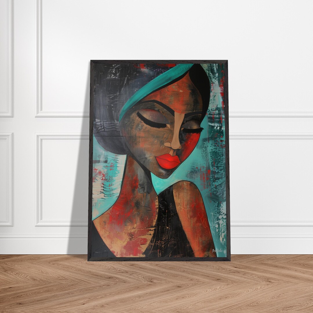 Abstract Lady 'muted Muse' Art Print Home Decor Wall Art for Living ...
