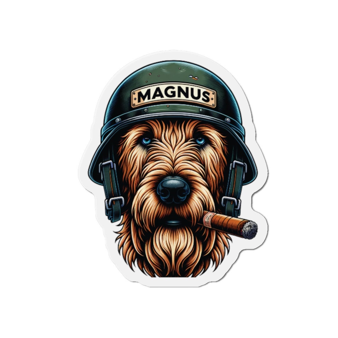 Magnus the Irish Wolfhound Die-cut Magnet - Etsy