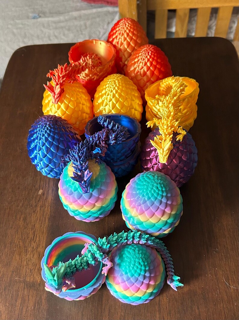 3D Printed Dragon Eggs and Dragons! - Etsy