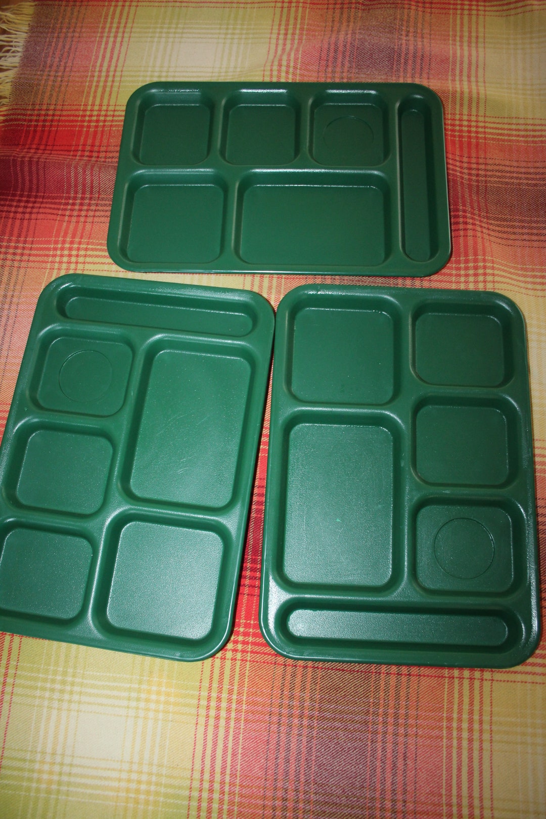 3 / Three VINTAGE Cambro Brand GREEN TRAYS - Etsy