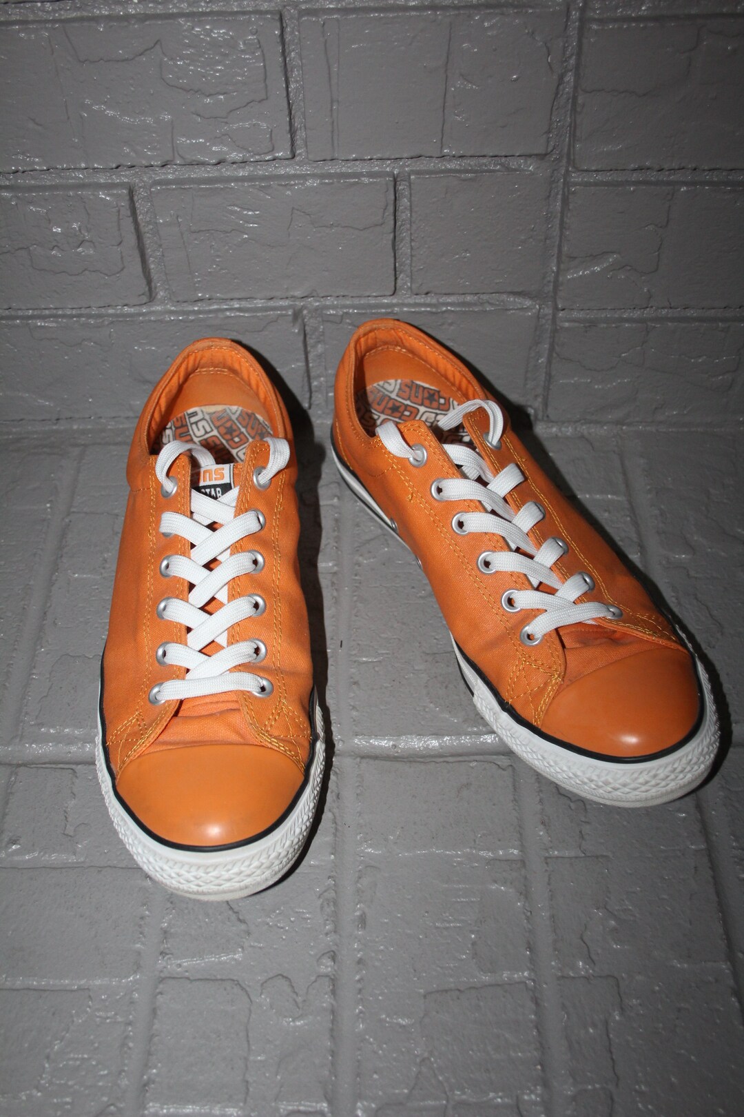 SUPPLY / Costume MENS Orange CONVERSE Shoes Usa Size 11 - Etsy