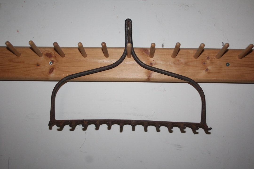 Vintage RUSTY Metal Rock Rake Head Turned DISPLAY / Staging PROP - Etsy