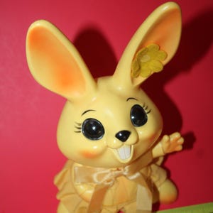 Vintage Hard Rubber RABBIT BANK - Etsy