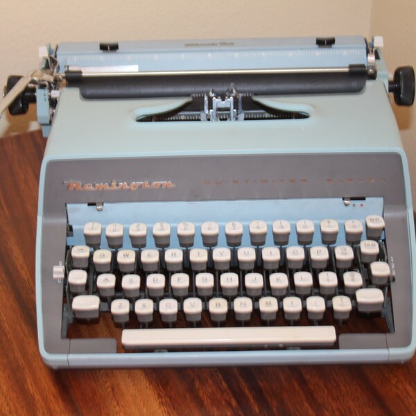Blue Typewriter - Etsy