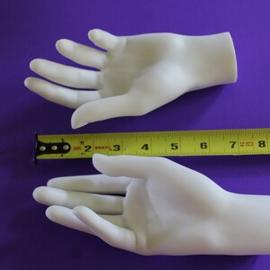 Pair of Supply White PLASTIC DISPLAY HANDS - Etsy