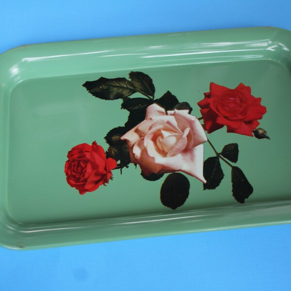 Vintage Metal Tray - Etsy