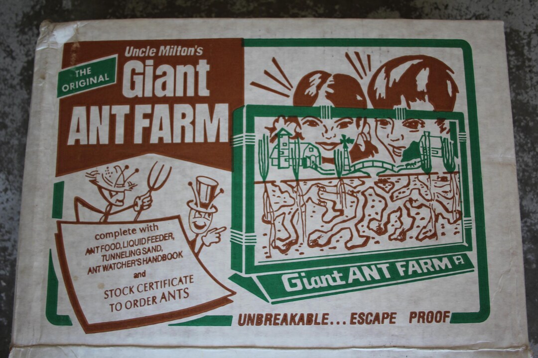Vintage Uncle Milton's Brand GIANT ANT FARM - Etsy