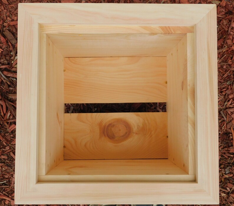 Solid Natural White Pine Planter Box Quality Built Bottom Slot for ...