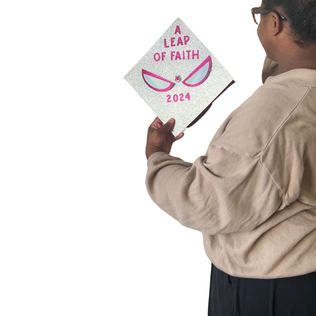 Spider-verse Inspired Grad Cap Topper Spider Gwen, Him and Her ...