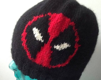 Deadpool Crochet Hat Pattern, Superhero Hat Pattern - Etsy