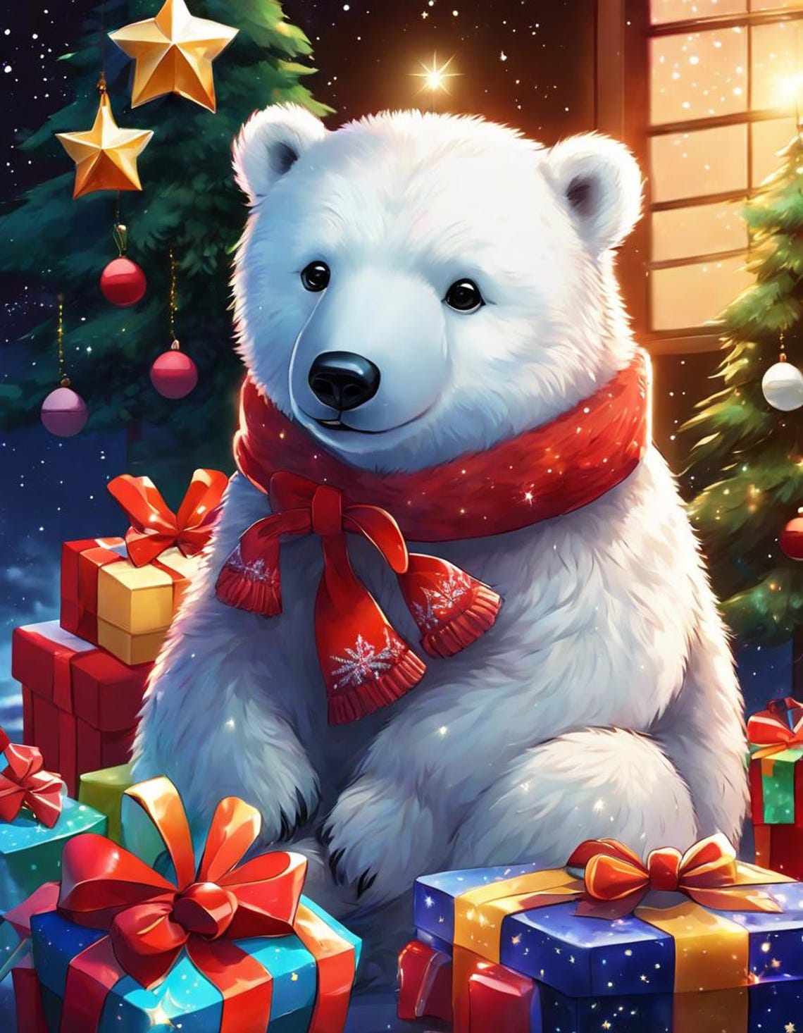 Holiday Polar Bear Christmas Seasonal - Etsy