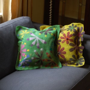 Green Fan Pillow - Etsy