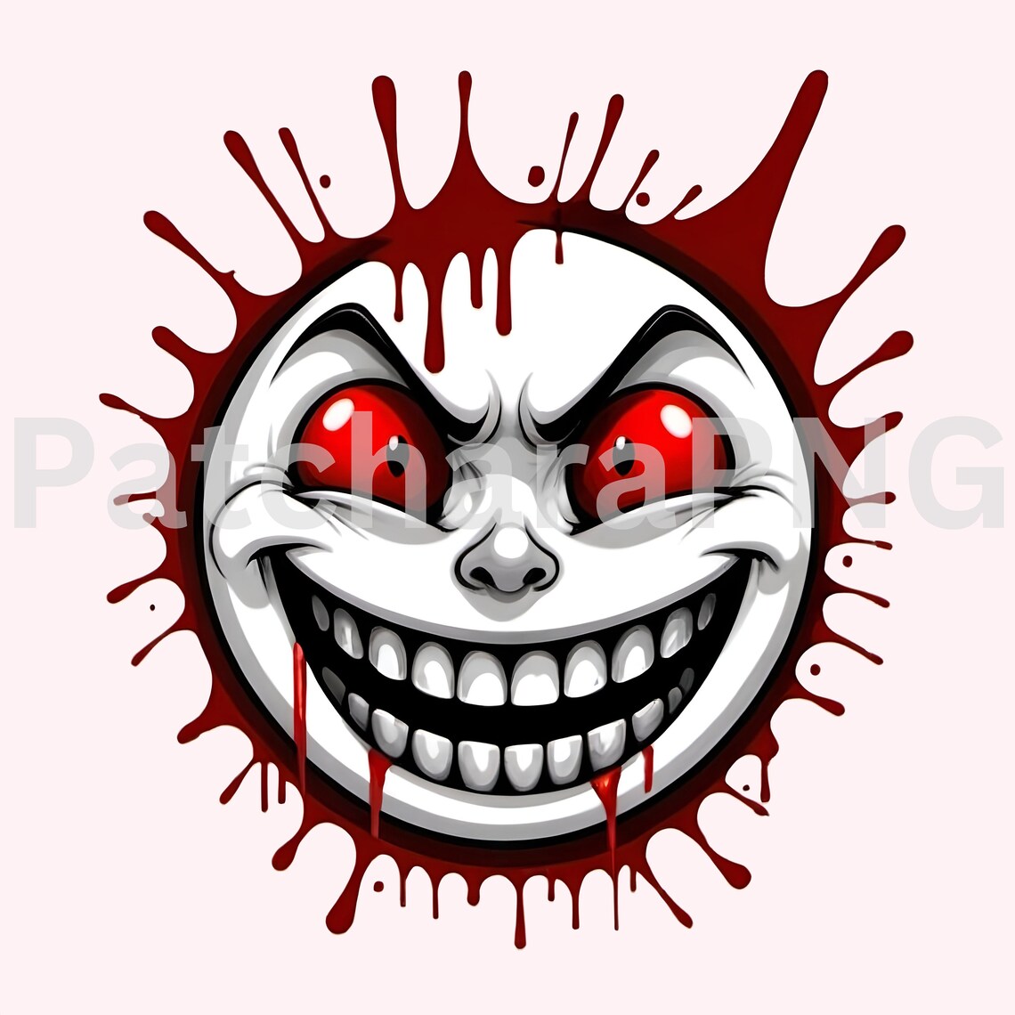 Creepy Evil Smile PNG | Spooky Emotions, Digital Download, Sublimation ...