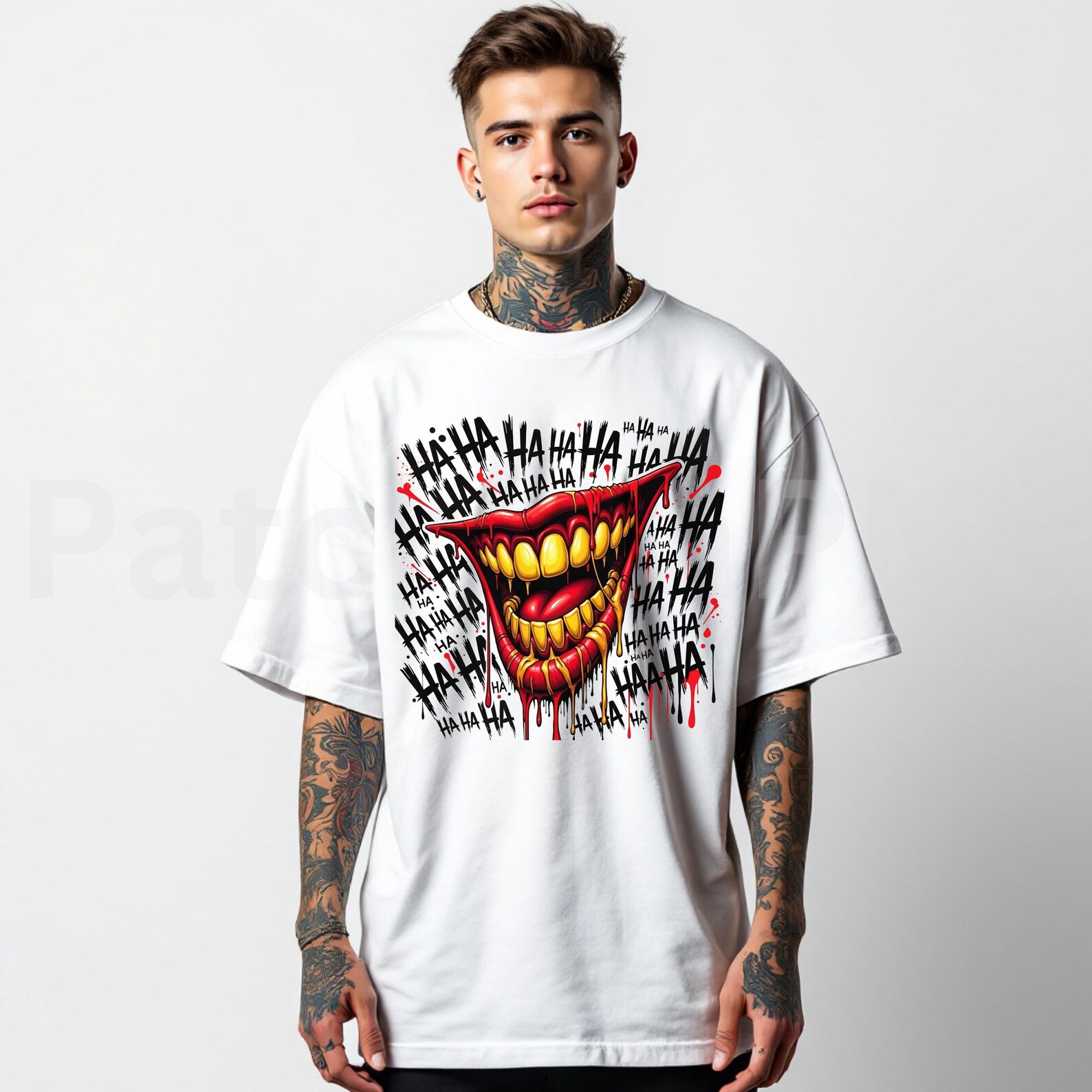 Creepy Smile Clipart – Dripping Bloody Mouth PNG, Joker Laugh Graffiti ...