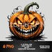 Menacing Evil Pumpkin Graffiti Art Sinister Pumpkin Design for Spooky ...