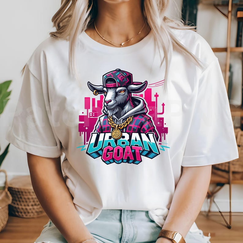 Urban Goat PNG | Streetwear Animal Clipart | Hip Hop Goat Design | Cool ...