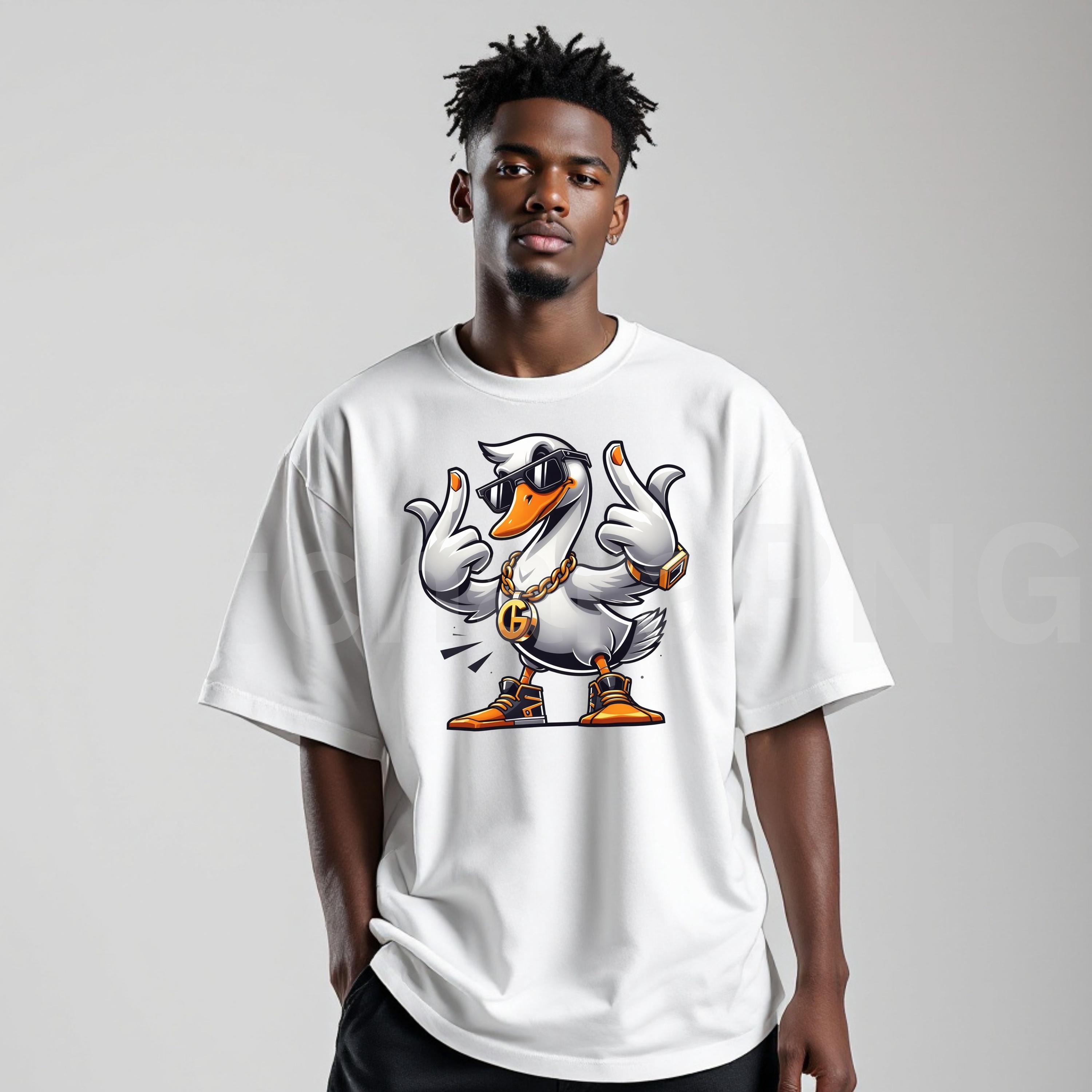 Gangsta Duck PNG – Funny Hip Hop Duck With Gold Chain & Sneakers ...