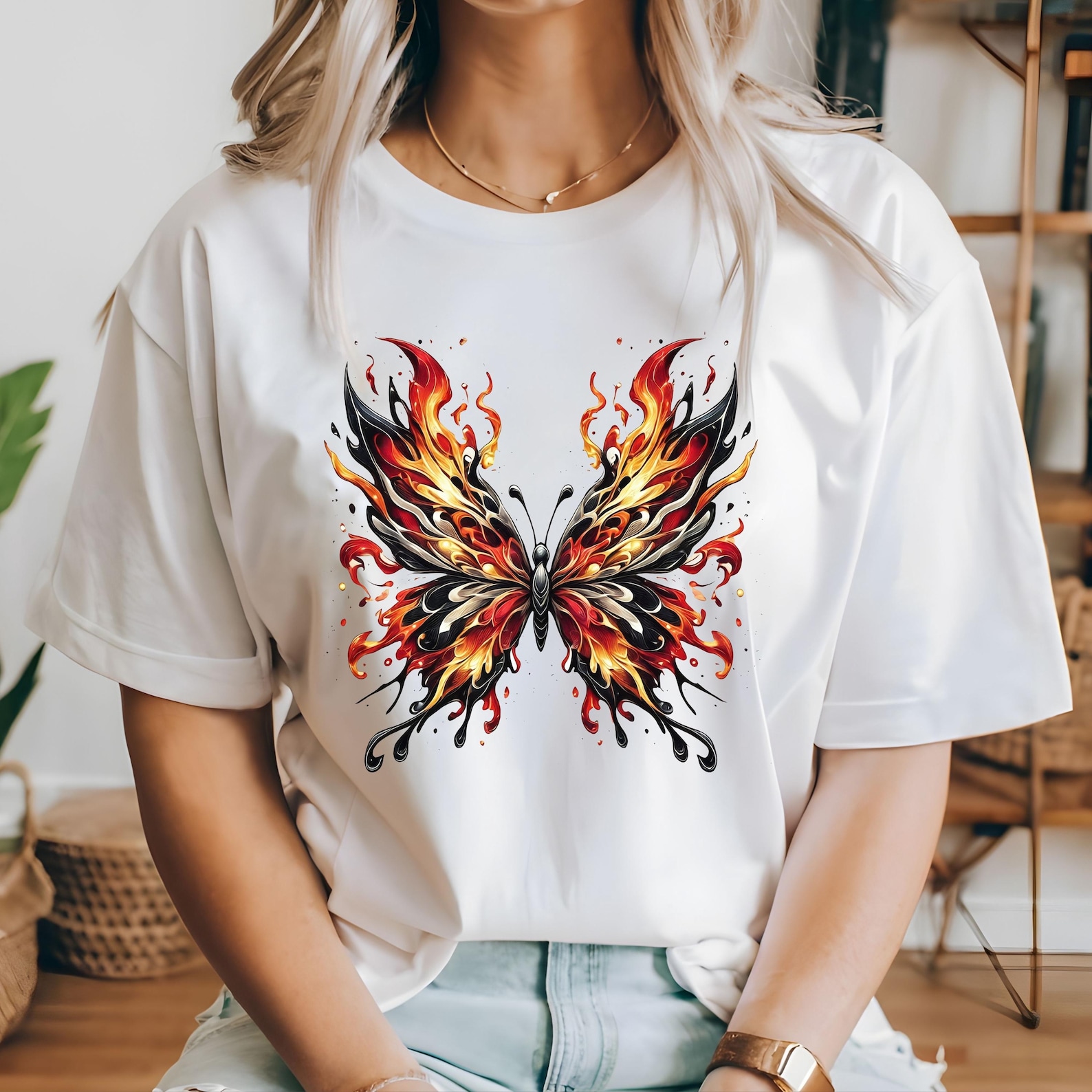 Fire Butterfly PNG | Flaming Wing Insect Clipart | Fantasy Butterfly ...