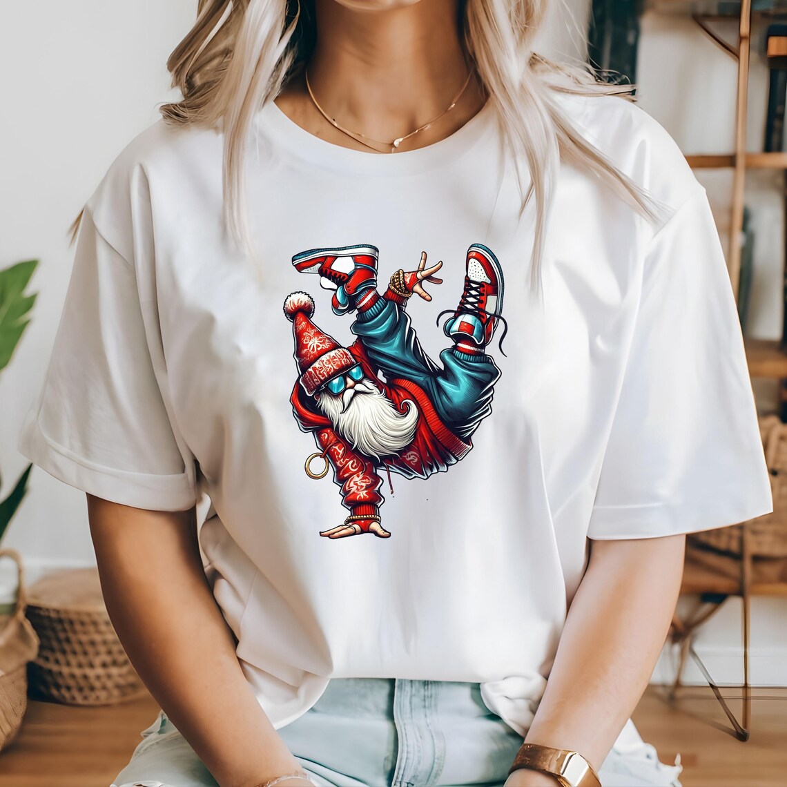 Breakdancing Santa PNG | Hip-hop Christmas Santa Clipart | Cool Santa ...