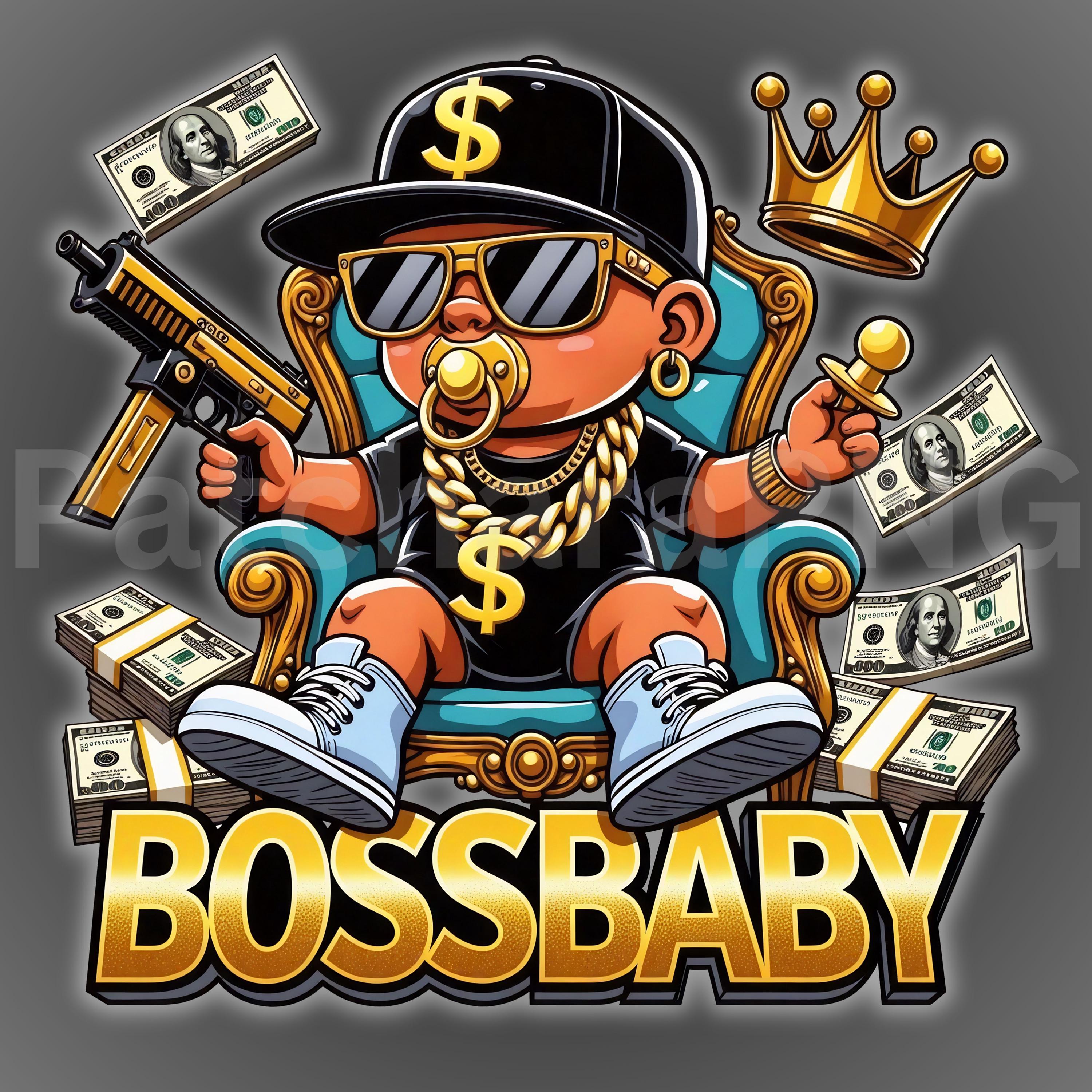 Urban Baby PNG Bundle 10 | Gangster Baby Clipart for DTF, Sublimation ...