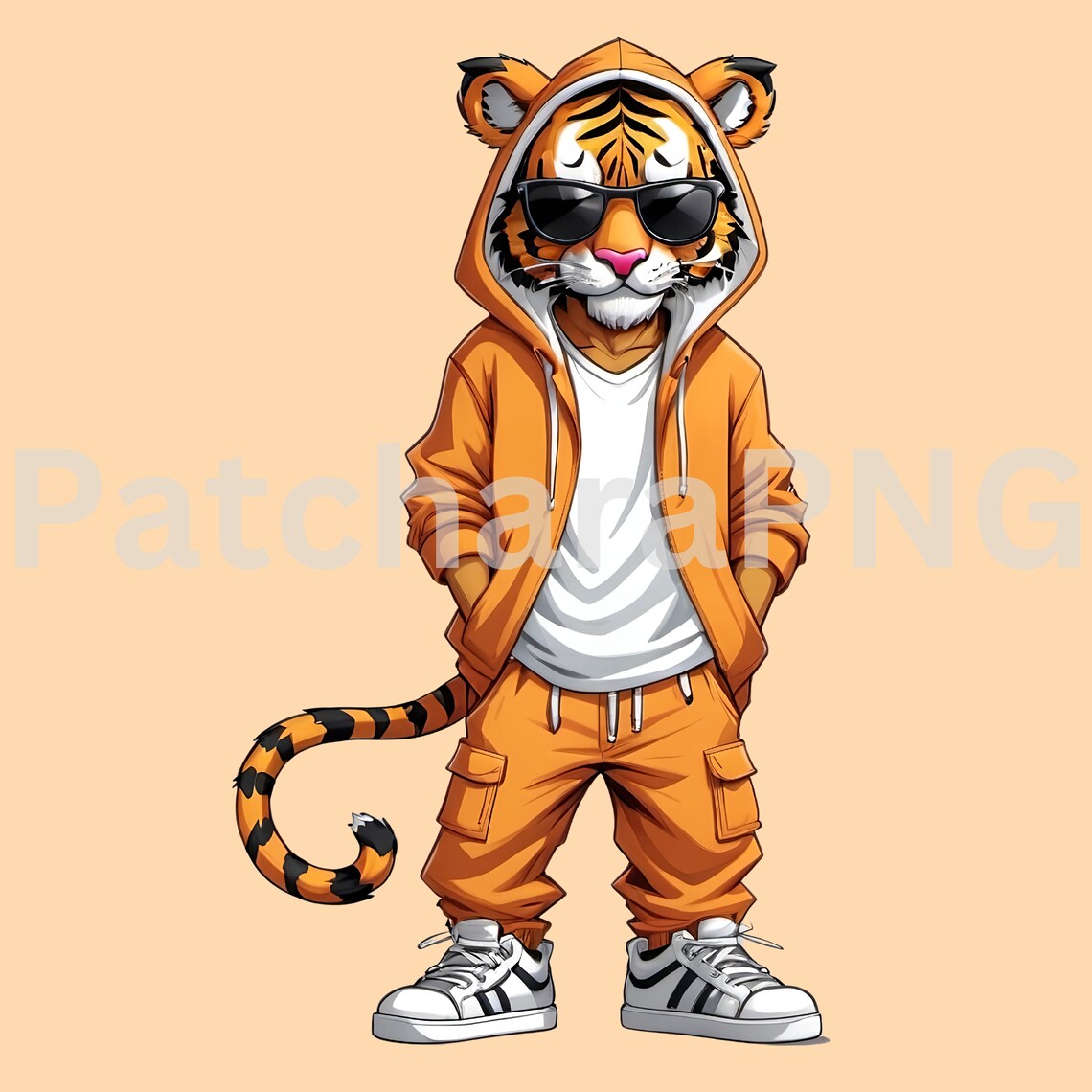 Funky Tiger Character Clipart Cool Hip-hop Design Projects Hip-hop ...