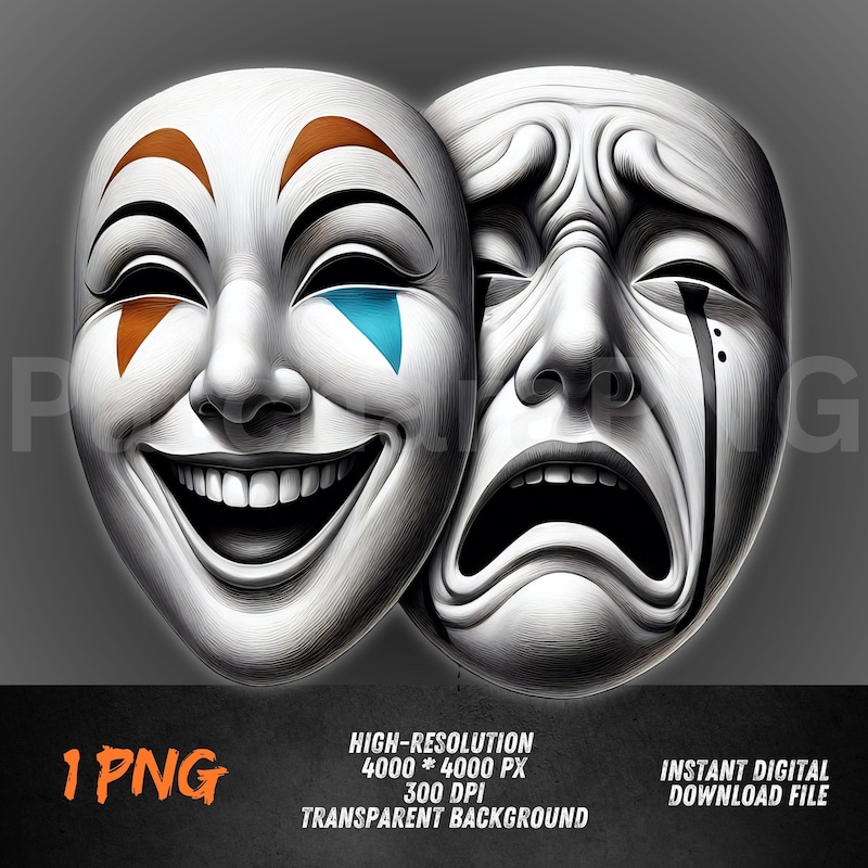 Happy Sad Face Mask - Etsy