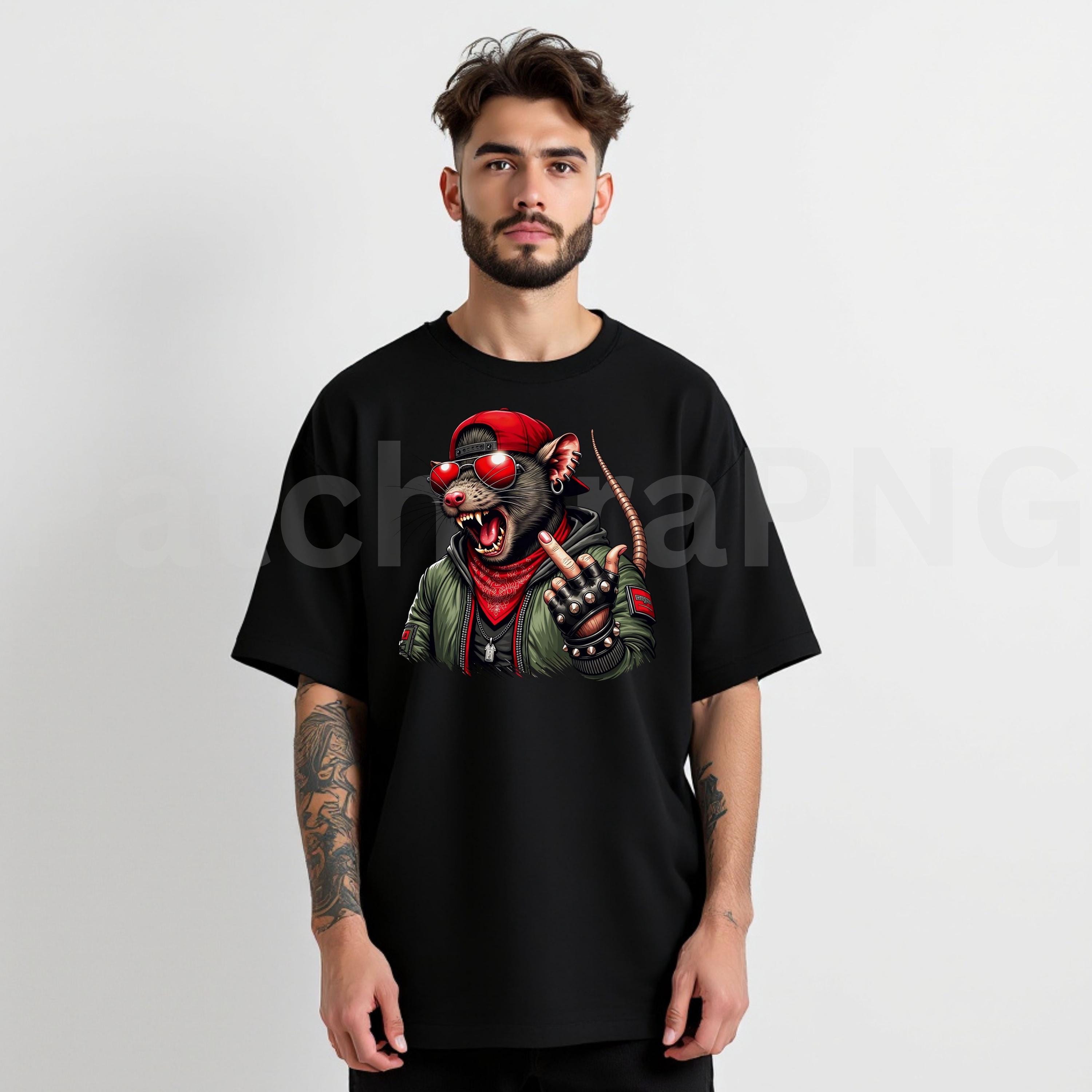 Rebel Rat PNG | Punk Rat Clipart With Red Nose and Biker Jacket | Edgy ...