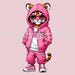 Swag Tiger PNG | Pink Tracksuit Tiger Clipart With Shades | Street ...