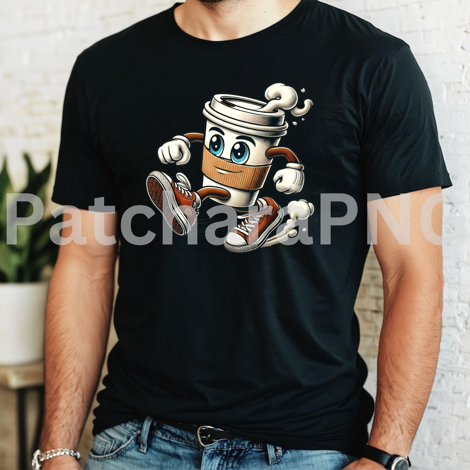 Running Coffee Cup PNG | Cute Cartoon Coffee Cup Clipart | Coffee Lover ...