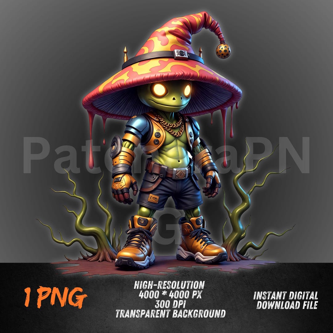 Urban Wizard PNG | Fantasy Wizard Clipart With Graffiti and Power ...