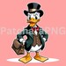 Rich Duck PNG | Fancy Cartoon Duck Holding Cash | Money Style Clipart ...