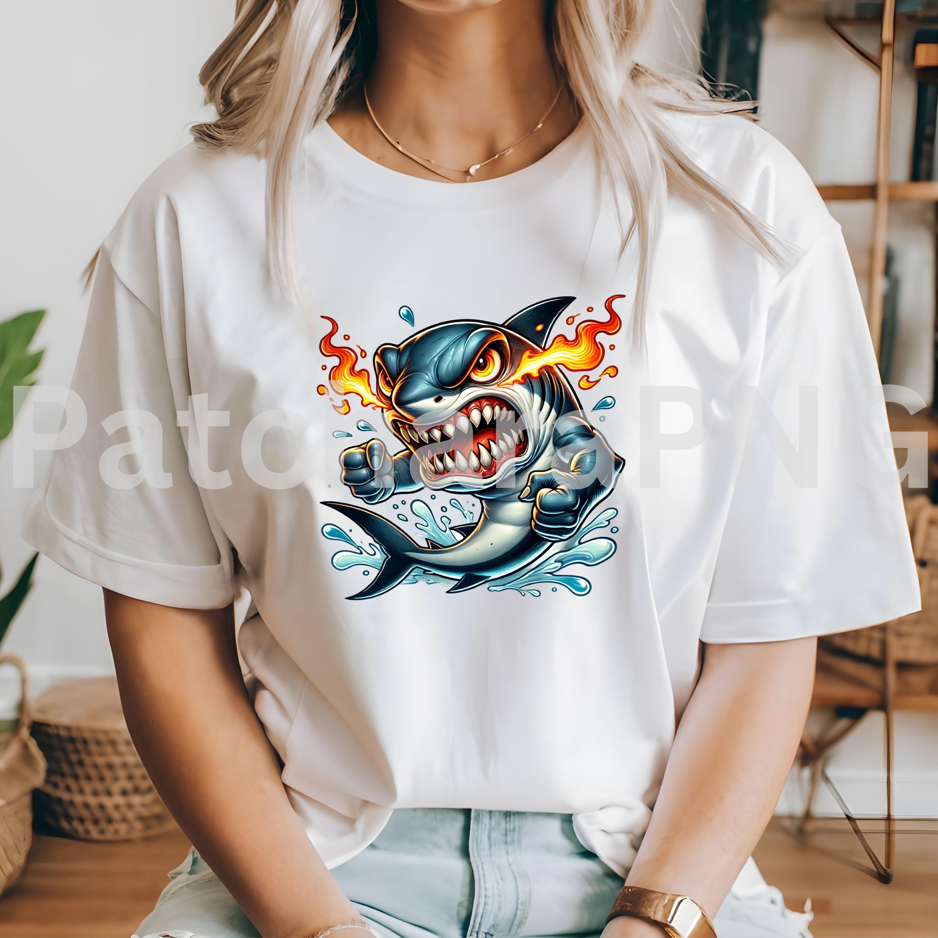 Buff Shark PNG | Muscular Shark Clipart Splashing Water | Fierce Ocean ...