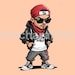 Gangster Cartoon Character Clipart | Hip-hop Gangsta Art PNG ...