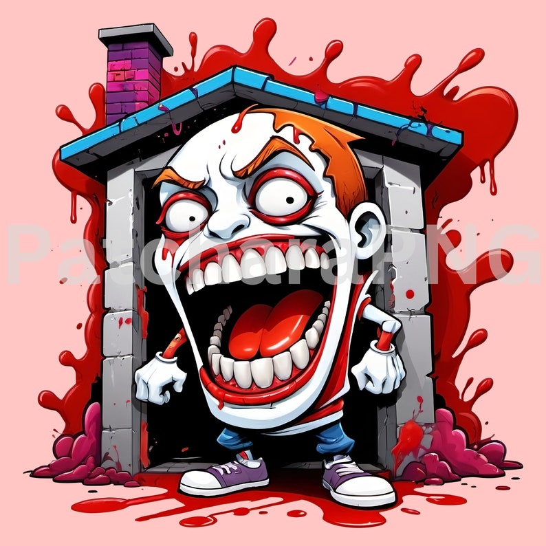 Trap House Graffiti PNG | Bold Urban Street Art | Sublimation PNG for ...