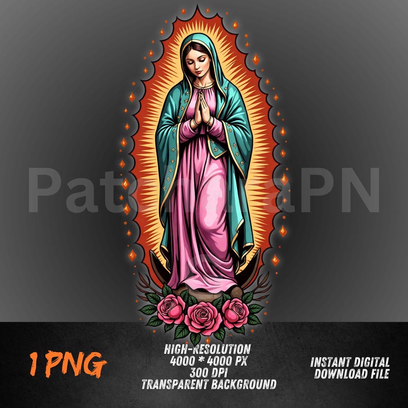 Virgin Mary PNG | Religious Clipart of Our Lady of Guadalupe | Catholic ...