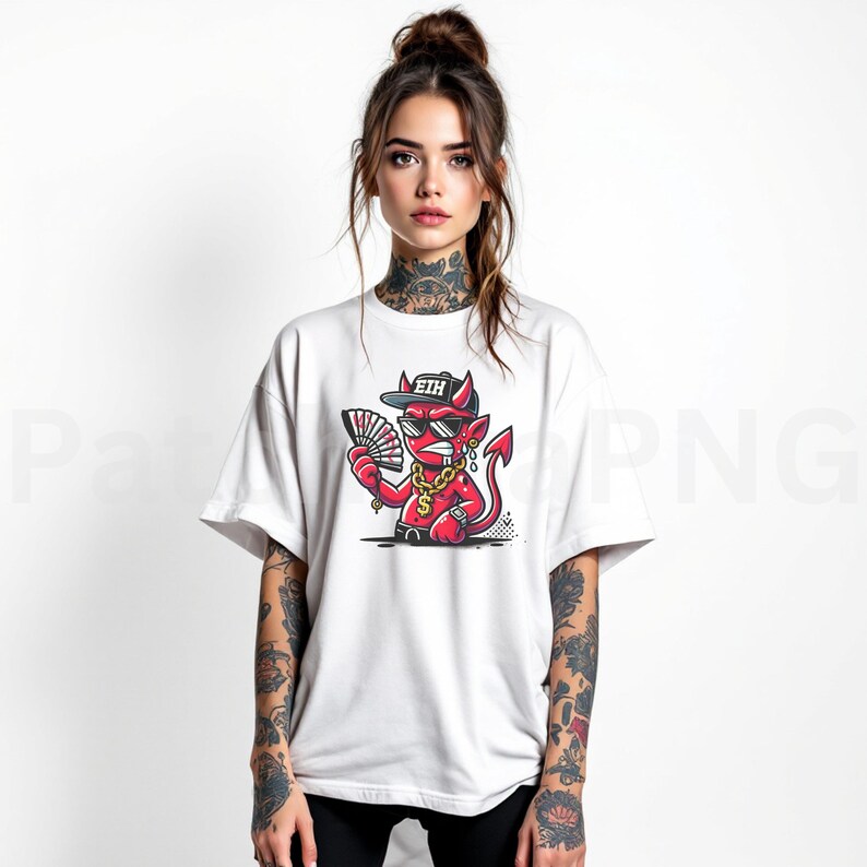 Evil Money PNG | Cool Gangsta Devil Clipart | Street Cartoon Demon ...