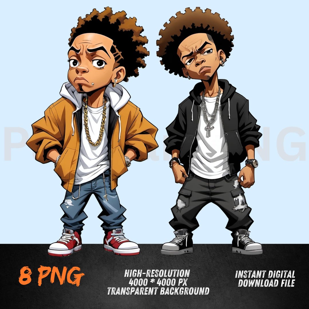 Hip-hop Character Cartoon Illustration, Graffiti Art PNG, Urban Hip-hop ...