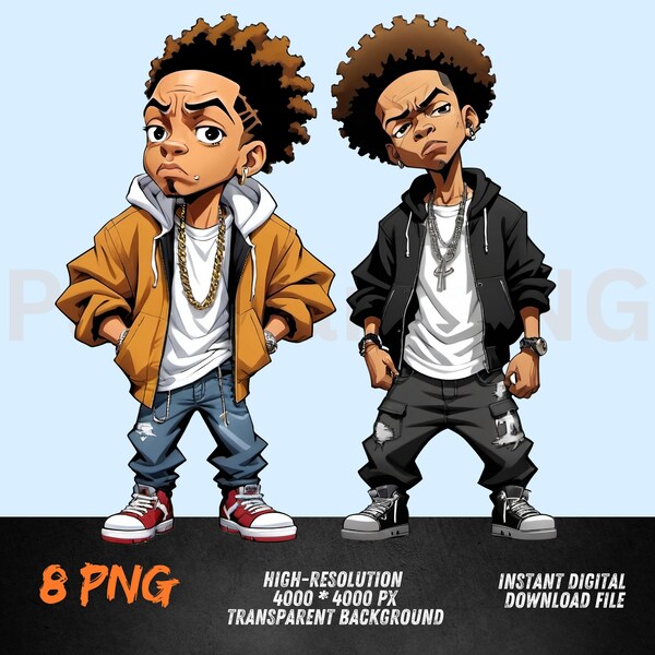 Urban Cartoon Character Png - Etsy