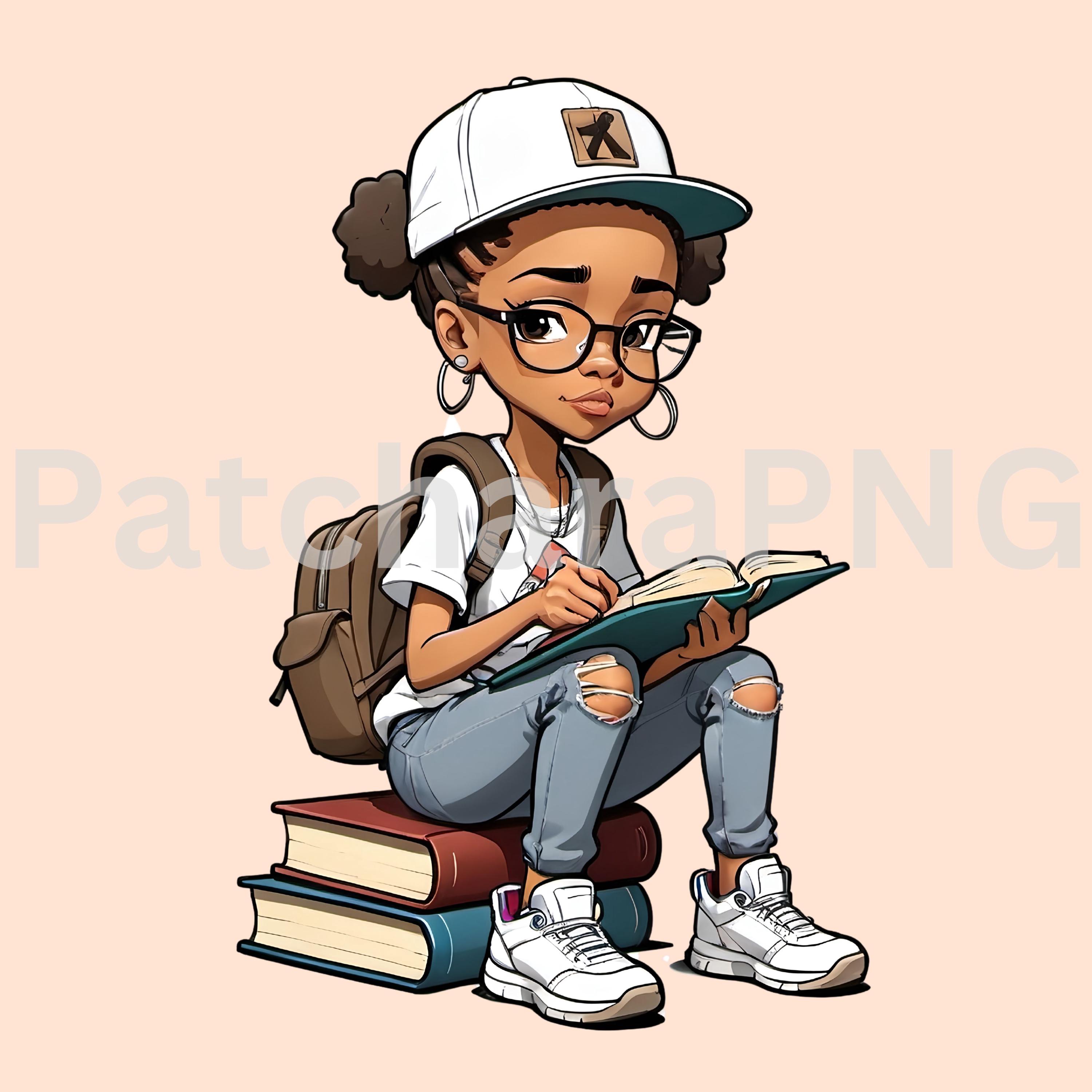 Hip Hop Girl Cartoon PNG, Streetwear Girl PNG for DTF & Sublimation ...