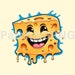 Cheese Meltdown Graffiti Art - Fun and Playful Design on White ...
