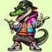 Hip Hop Alligator Digital Download | Cool Rapper Gator Clipart ...