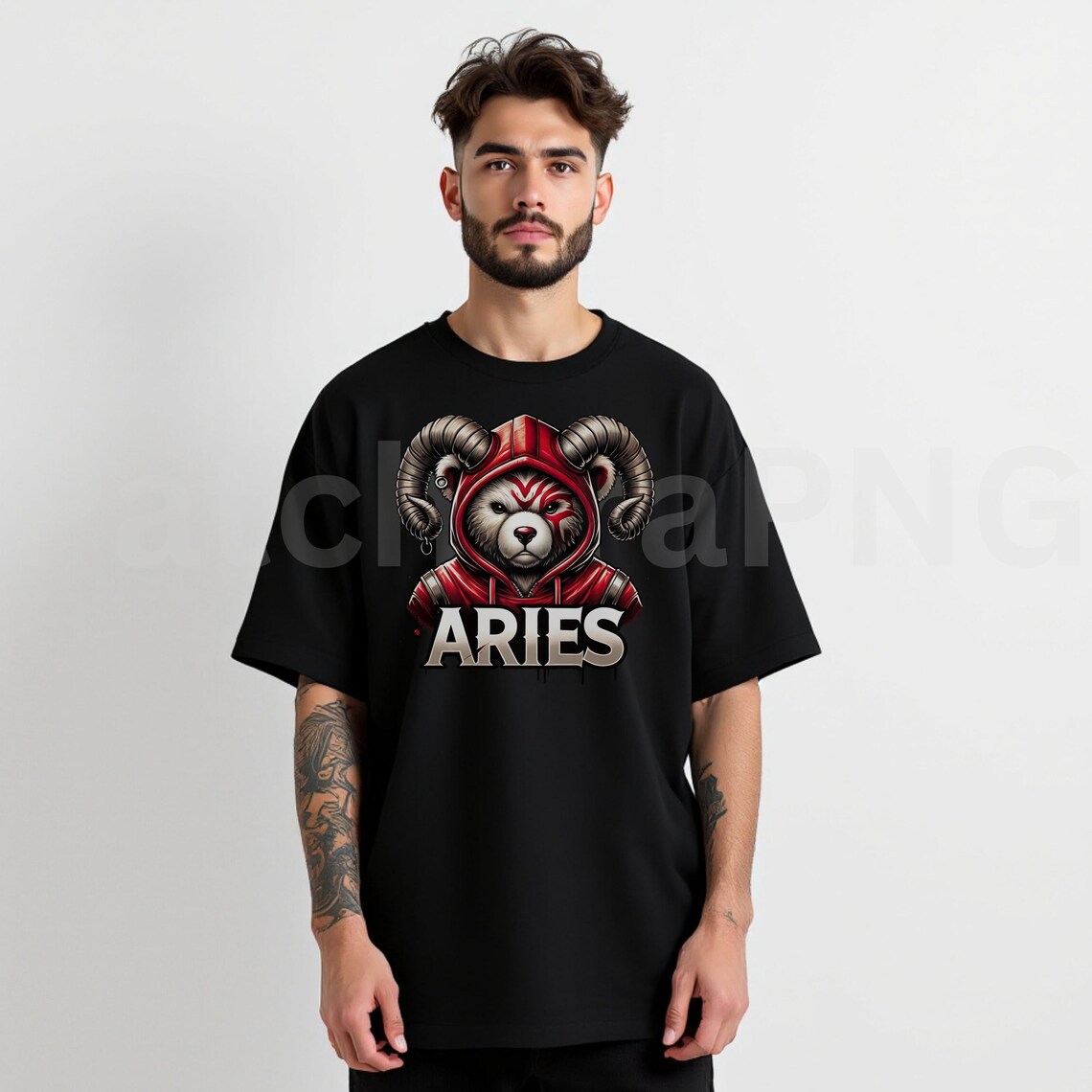 Aries Zodiac PNG | Graffiti Ram Bear Astrology Clipart | Sublimation ...