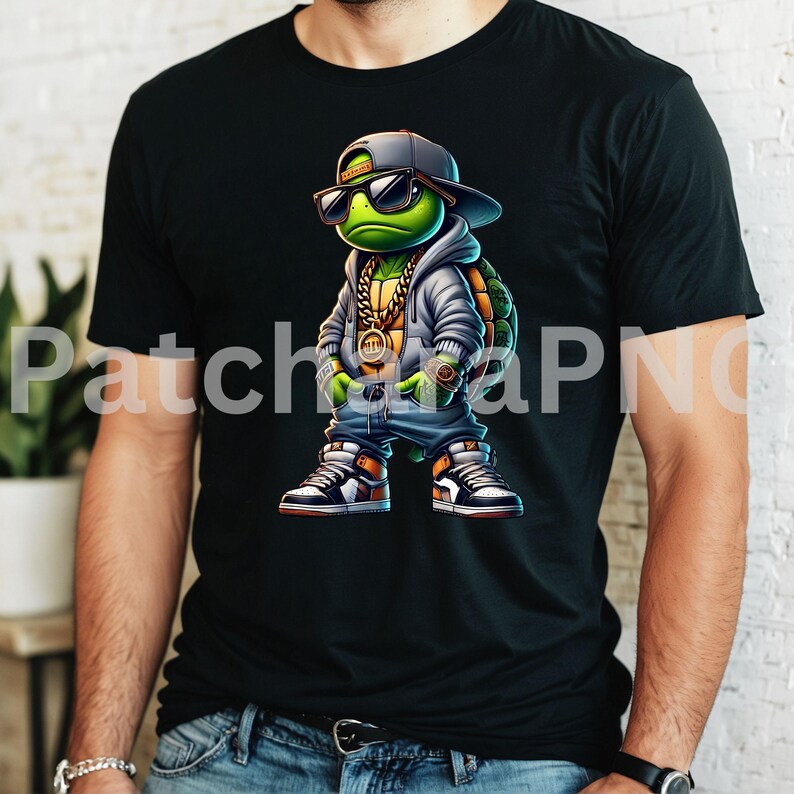 Cool Hip-hop Turtle Png | Streetwear Turtle Clipart | Urban Style ...
