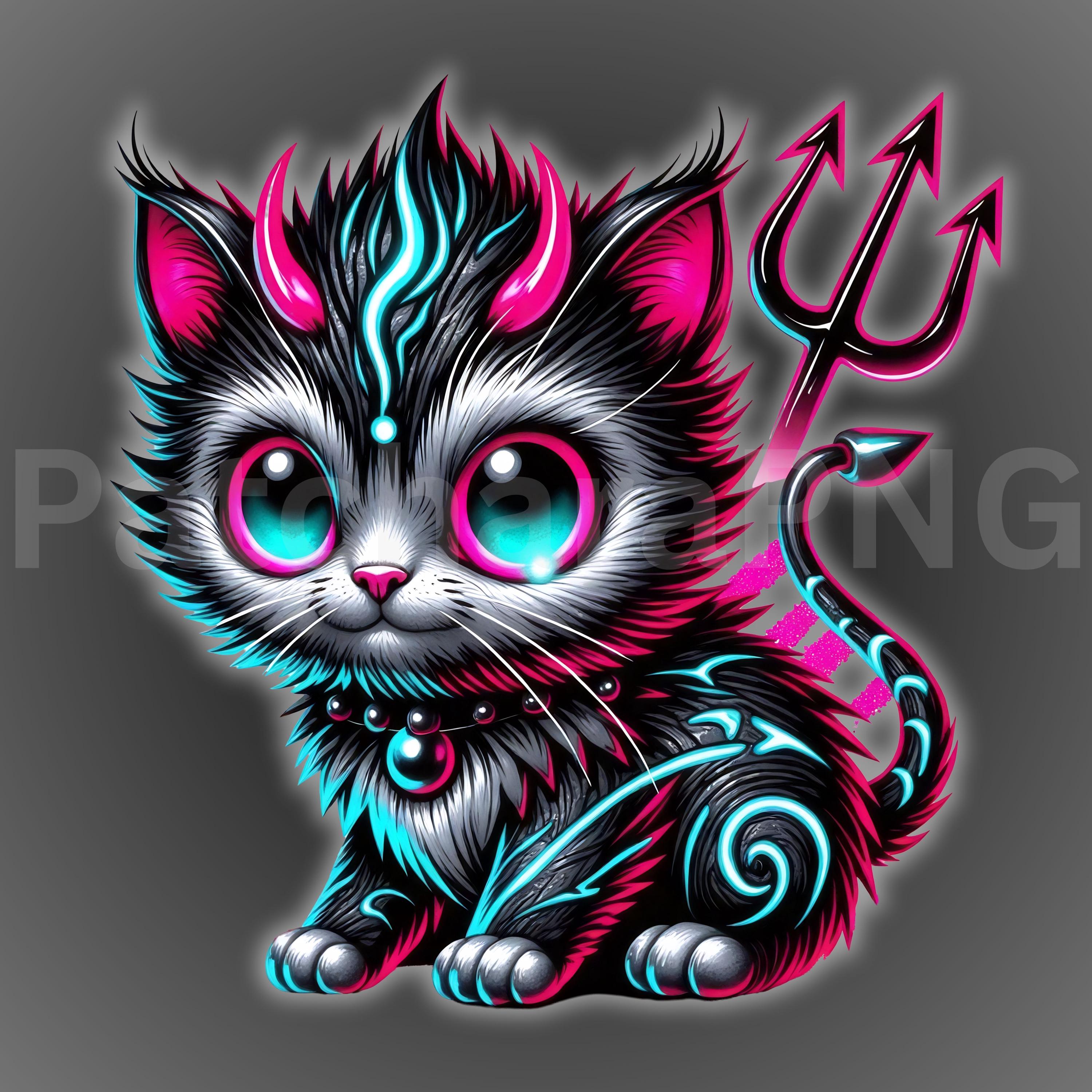 Cute Graffiti PNG Bundle V4 - Cyber Neon DTF Transfer, Sublimation ...