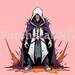 Sinister Necromancer Graffiti Art | Hooded Skull Reaper | Dark Urban ...