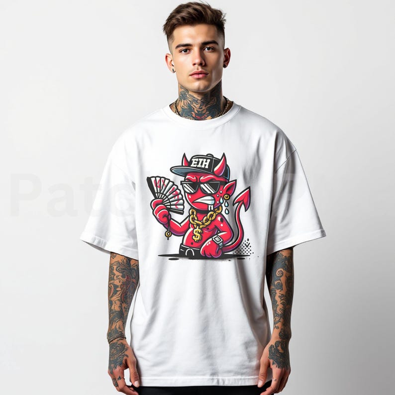 Evil Money PNG | Cool Gangsta Devil Clipart | Street Cartoon Demon ...