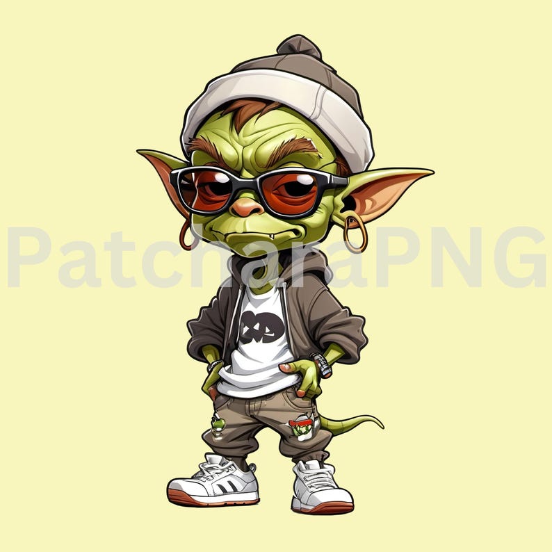 Hip-hop Goblin Graffiti Art | Cool Cartoon Goblin Character | Urban ...