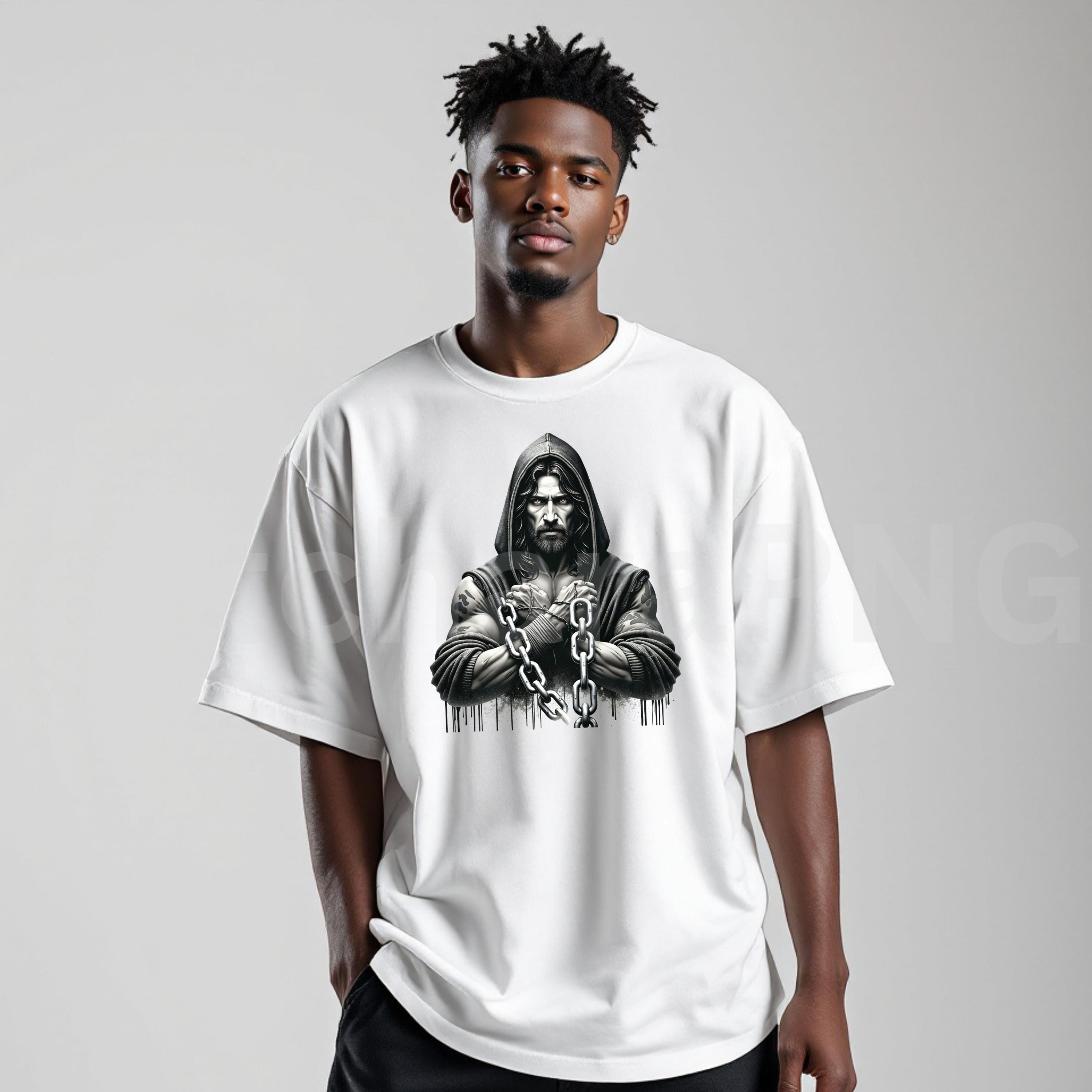 Street Jesus PNG | Urban Graffiti Religious Art | DTF Transfer ...