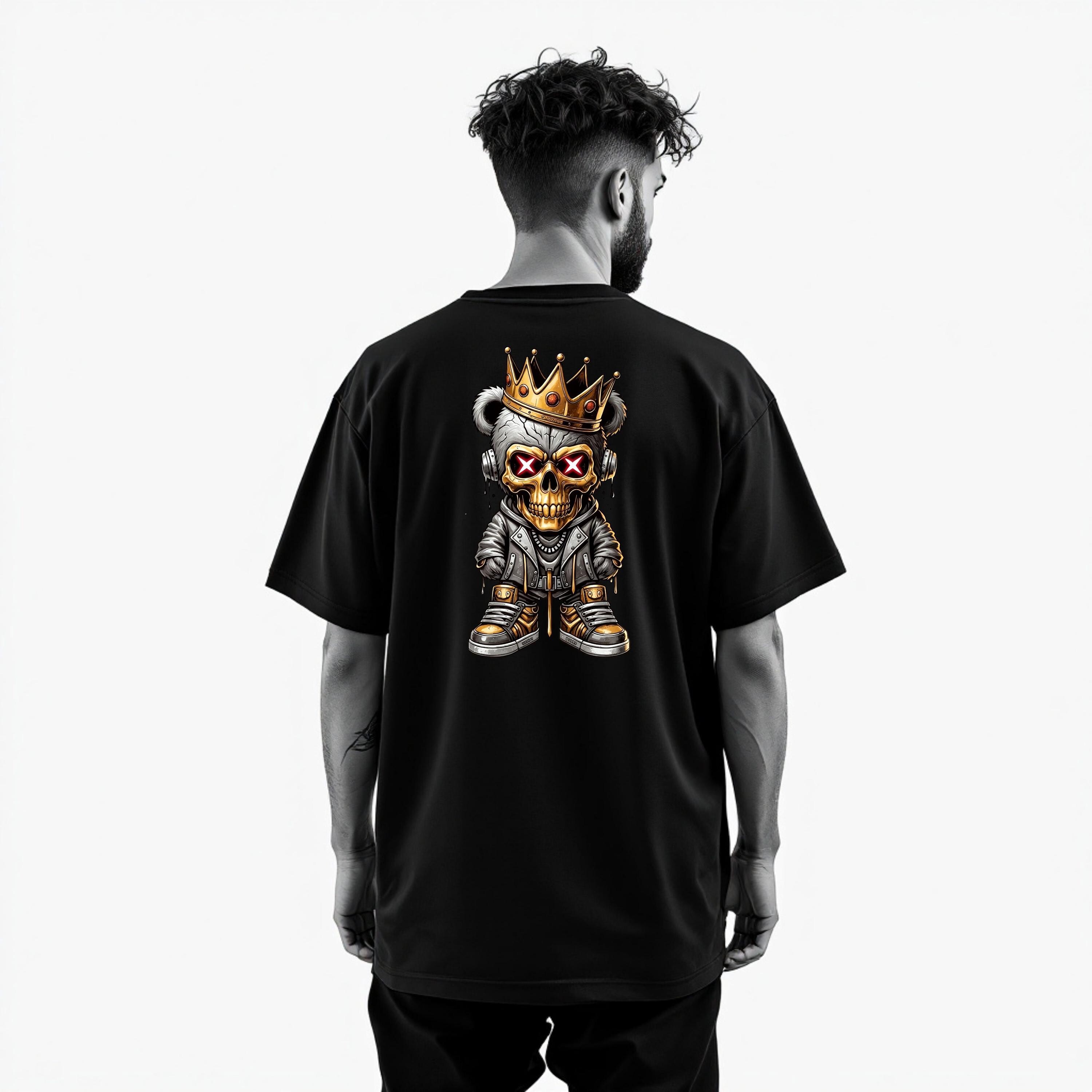 Streetwear Teddy Bear Png , Crowned Skull Teddy Bear PNG | Graffiti Hip ...