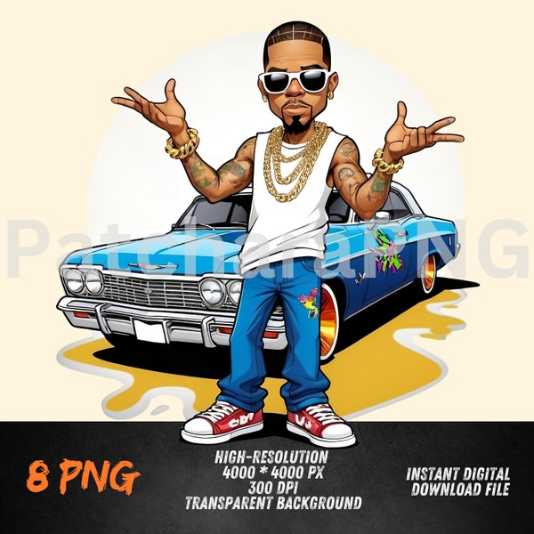 Gangster Cartoon Character Clipart Hip-hop Gangsta Art PNG Streetwear ...